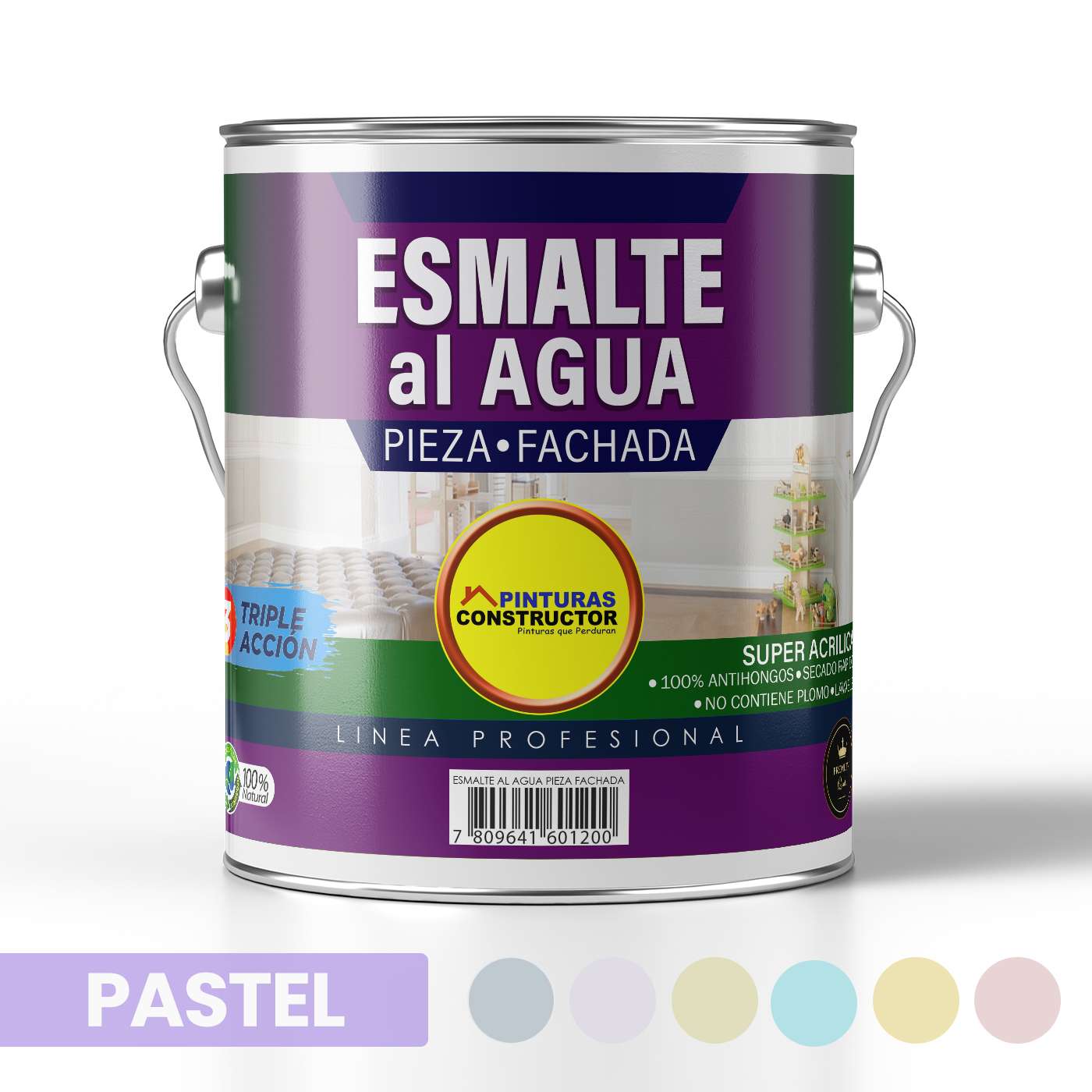 Esmalte al Agua Pieza y Fachada Constructor – Colores Pastel – Pinturas Ya Esmalte al Agua Pieza y Fachada Constructor – Colores Pastel – Pinturas Ya